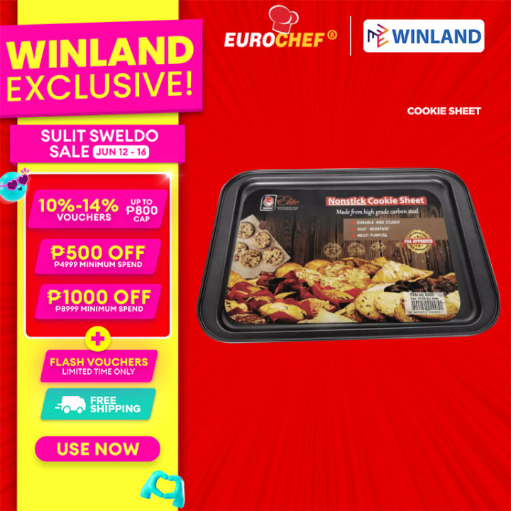 Eurochef by Winland Carbon Steel Non Stick Cookie Sheet Rectangular ...