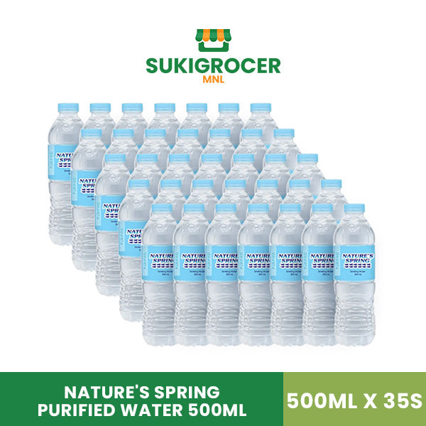 Nature's Spring Purified Water 500ML x 35s | Lazada PH