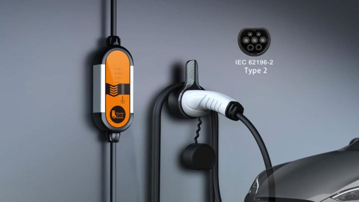 EV charger 7kw portable charger ev 7KW32A ชาร์จรถยนต์ไฟฟ้า ชาร์จเร็ว ...