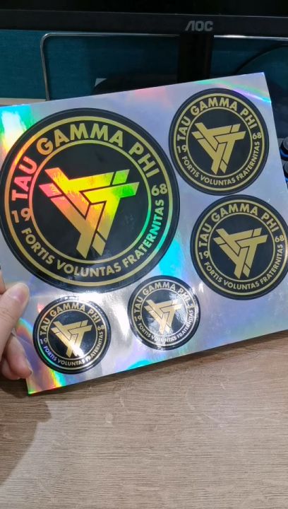 Ships Within 24 Hours 1PCS Flexible Tau Gamma Phi Emblem Car Stickers ...