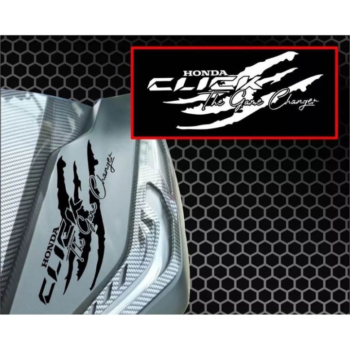 HONDA CLICK THE GAME CHANGER STICKER FOR MOTORCYCLE WATERPROOF | Lazada PH