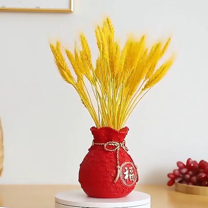 BOSSLU Vas Bunga Imlek Pot Bunga Set Cherry Dengan Vas Dekorasi Chinese ...