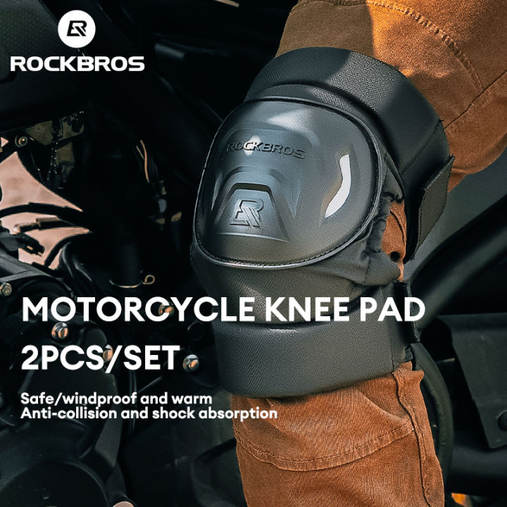 【Local Delivery】ROCKBROS Motorcycle Knee Pad Anti-collision Safety Knee ...