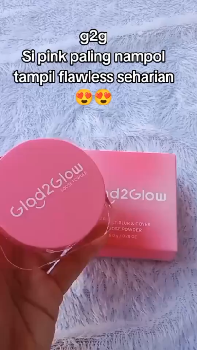 Glad2Glow Perfect Blur & Cover Loose Powder 80g - Bedak Tabur G2G ...