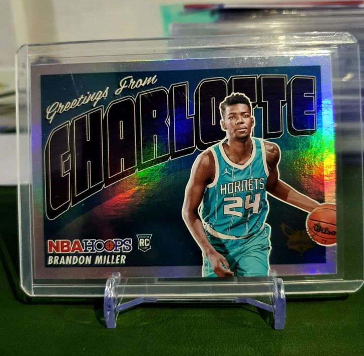 Brandon Miller Panini 2023 Rookie Greeting Holo Top 3 Rookie NBA CARD ...
