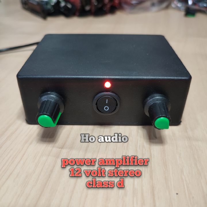 amplifier mini 12v stereo 2 potensio pam8610 dc 12 volt | Lazada Indonesia
