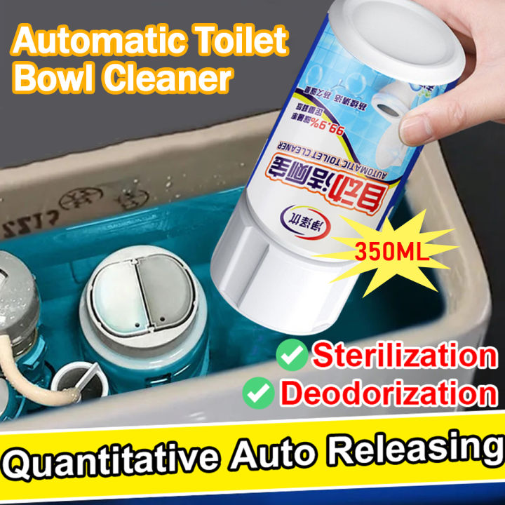 Automatic toilet bowl cleaner auto releasing dirt removal sterilization ...