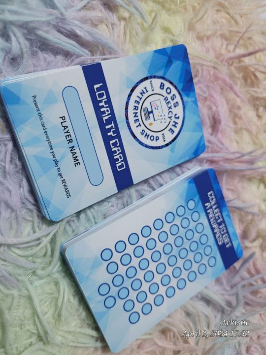 Computer Shop Loyalty Card Back to Back 50 and 100pcs | Lazada PH