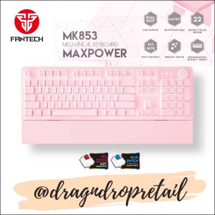 FANTECH MAXPOWER MK853 v2 Mechanical Gaming Keyboard - Pink Sakura ...