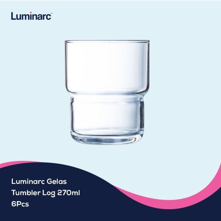 Luminarc Gelas/Tumbler Log 270ml-6Pcs | Lazada Indonesia