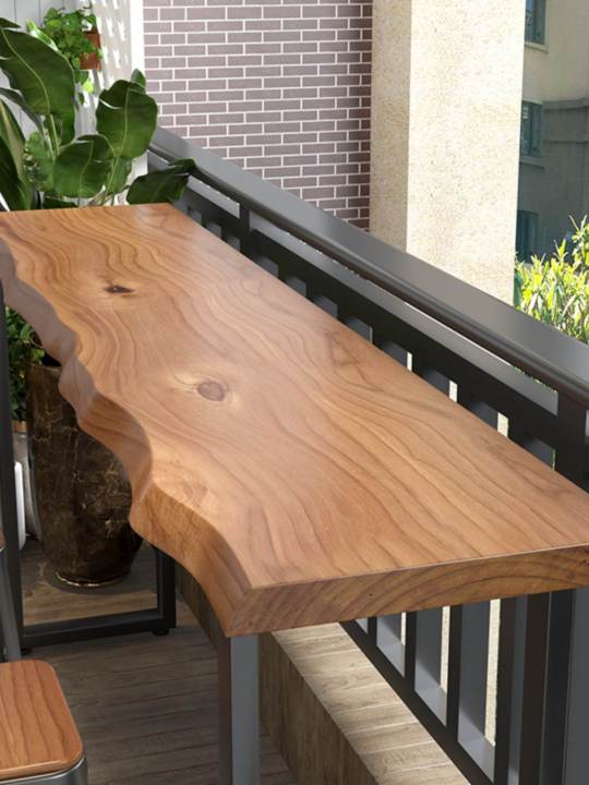 Scandinavian Solid Wood Bar Counter Home Balcony Partition High Table ...