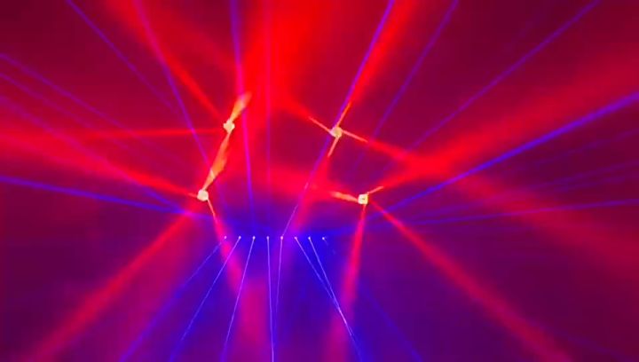 💥Hatyai Supermall💥ไฟ Six-Eye LED DANCE PAR ไฟเวที BEE eye ไฟมูฟวิ่งเฮด ...