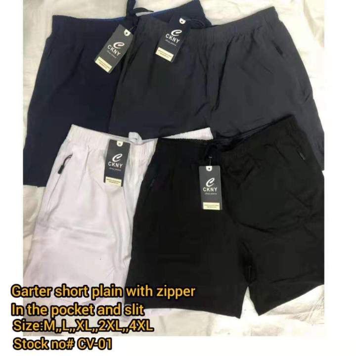 High Quality Garterize Short Plain Zipper Pocket (#CV-01) | Lazada PH