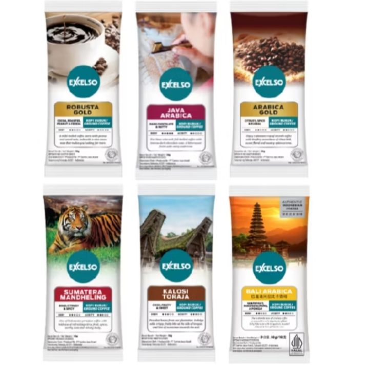 ECERAN - EXCELSO single serving java arabica / kalosi toraja / arabica ...