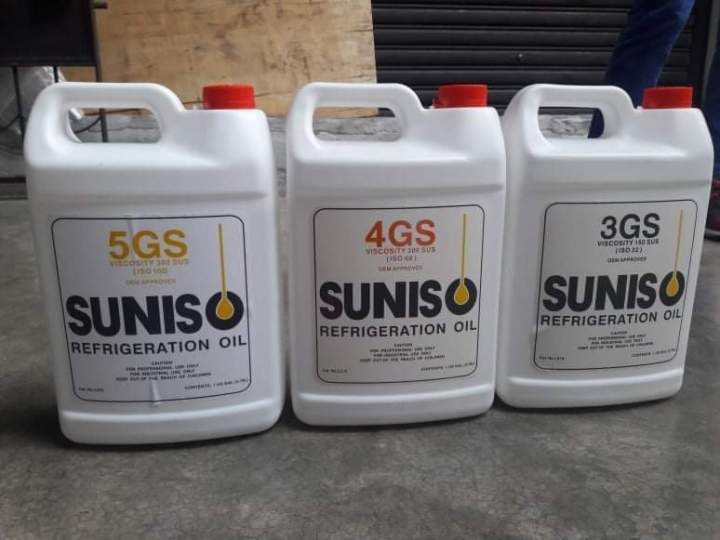 SUNISO Oil 3GS, 4GS, 5GS (1 US Gallon) Refrigeration / Compressor Oil ...