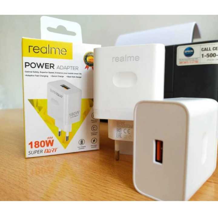 CHARGER REALME ORIGINAL 180W FAST CHARGING TYPE C&MICRO | Lazada Indonesia