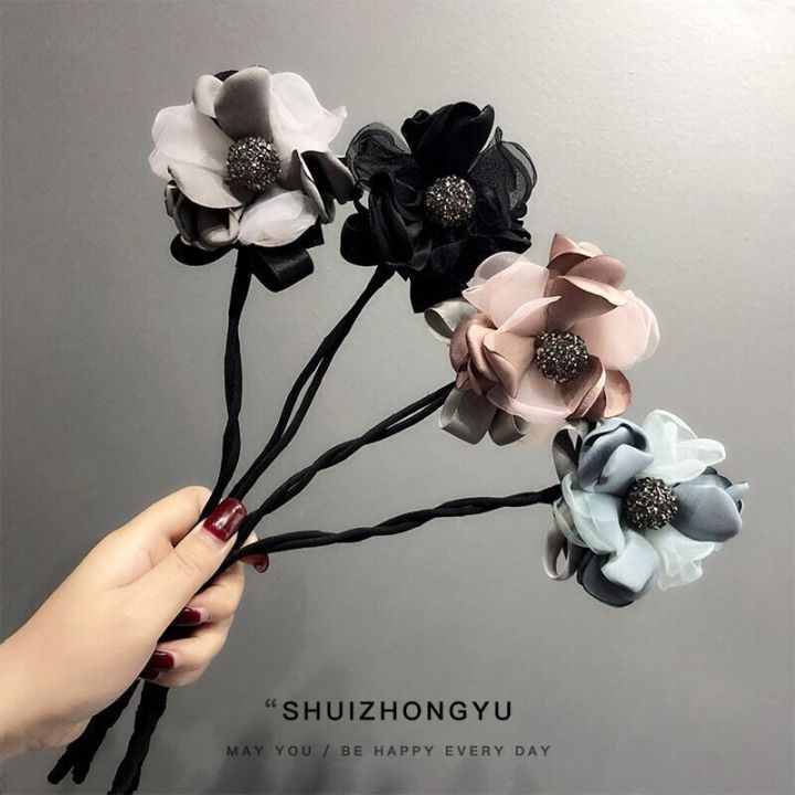 (Ready Stock 现货) Korean Style Elegant Flower Half Bun Full Head Bun ...