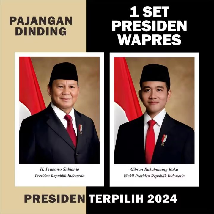 poster foto presiden dan wakil presiden RI | Lazada Indonesia