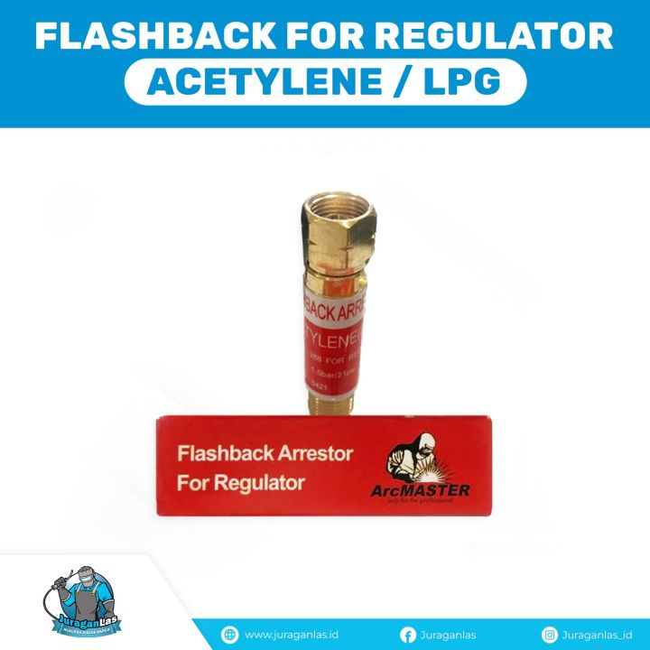 Flashback Arrestor Acyteline / LPG for Regulator | Lazada Indonesia