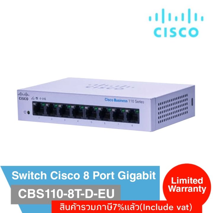 Switch Cisco 8 Port Gigabit CBS110-8T-D-EU | Lazada.co.th