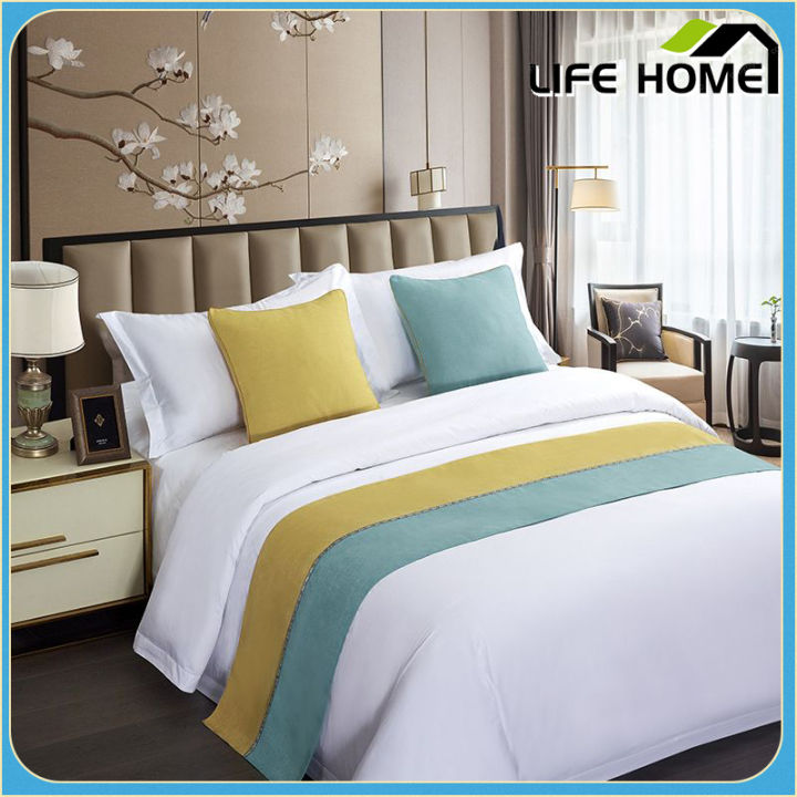 Homestay Bed Runner Bed Tail Towel Hotel Bedding Bed Flag Bed Cover ...