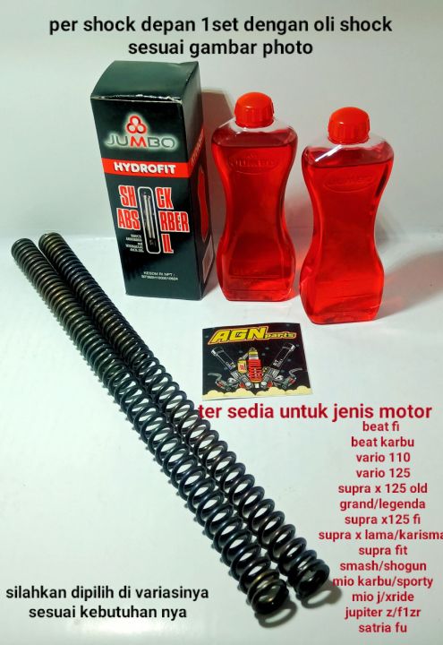 paket Per shock depan plus oli shock 1set honda yamaha suzuki sesuai ...