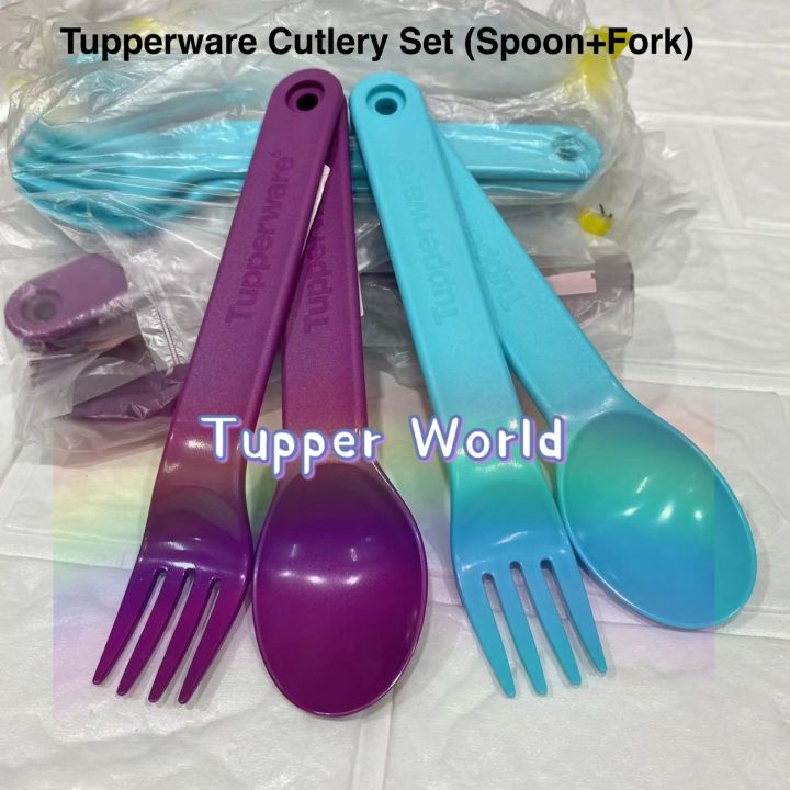 Tupperware Cutlery Set (Spoon+Fork) | Lazada