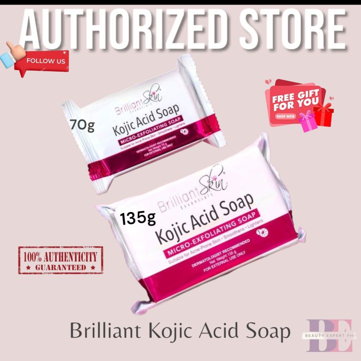 Brilliant Kojic Acid Soap 135g And 70g | Lazada PH