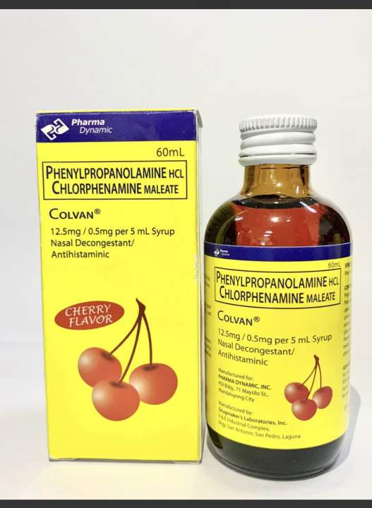 Colvan Syrup 12.5mg/0.5mg per 5ml as Nasal Decongestant and ...
