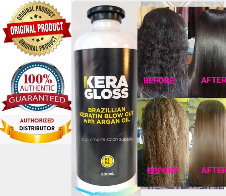 500ML KERAGLOSS BRAZILIAN BLOWOUT HAIR TREATMENT WITH ARGAN OIL | Lazada PH