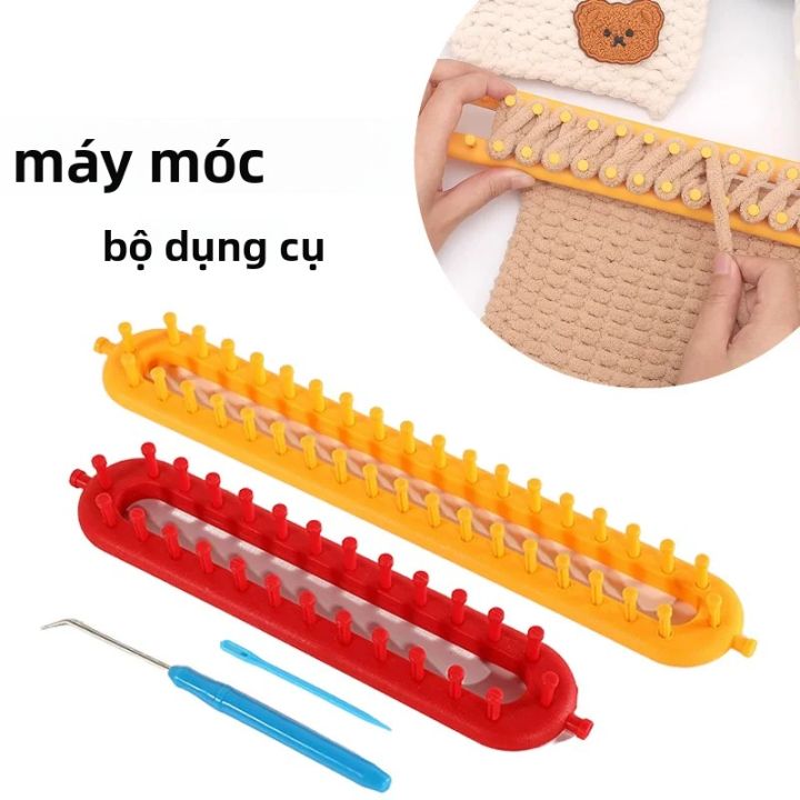 Bộ Dụng Cụ Đan Móc Tự Làm Hình Chữ Nhật - Dụng Cụ Dệt Tay Làm Khăn ...