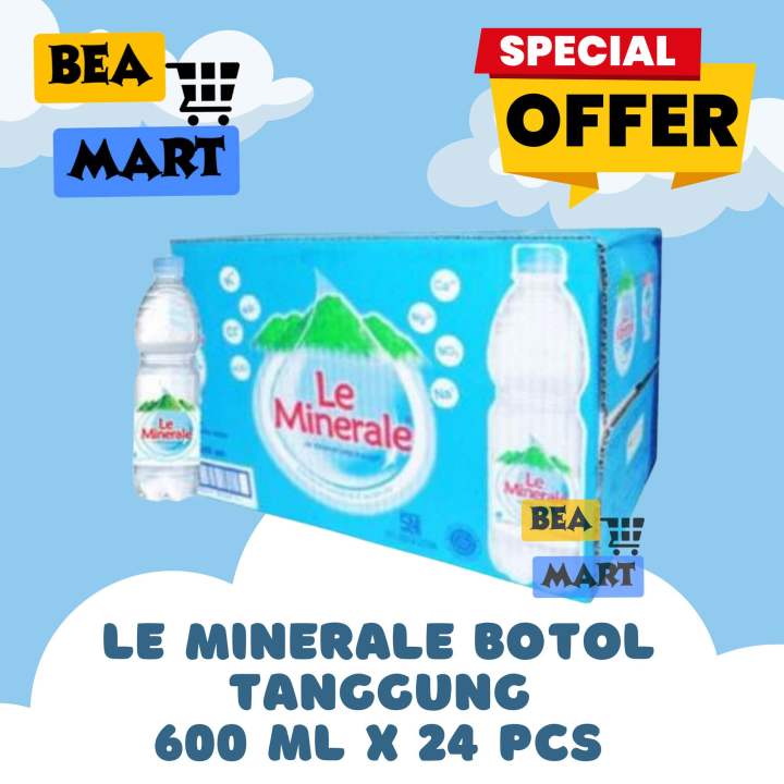Le Mineral 600 ml x 24 Pcs | Le Minerale Air Mineral Tanggung 600ml Instant | Lazada Indonesia