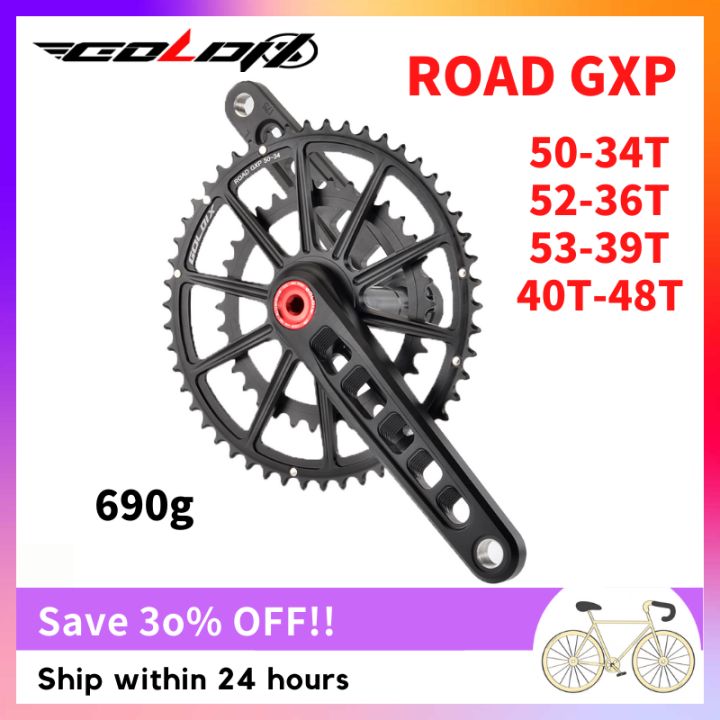 GOLDIX Ultralight Road Bike Crankset 170mm Aluminum Alloy Hollow ...