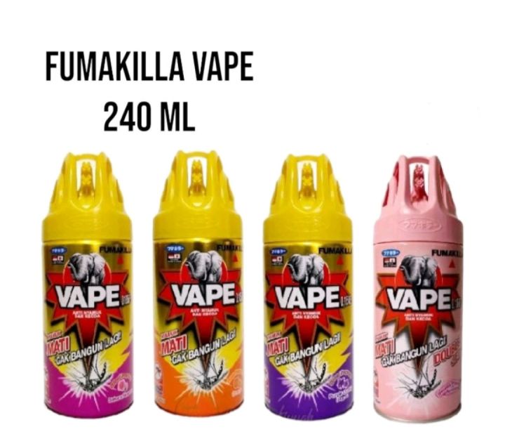 FUMAKILLA VAPE AEROSOL Spray Anti Nyamuk dan Kecoa 240ml | Lazada Indonesia