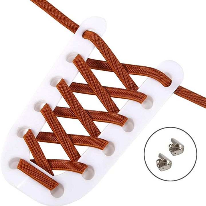 21 Colors No Tie Shoe Laces For Sneakers Elastic Shoelaces Flat ...