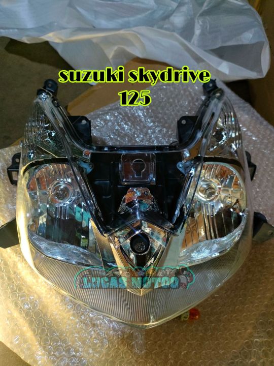 headlight assembly for skydrive 125 carb type with bulb and socket ...