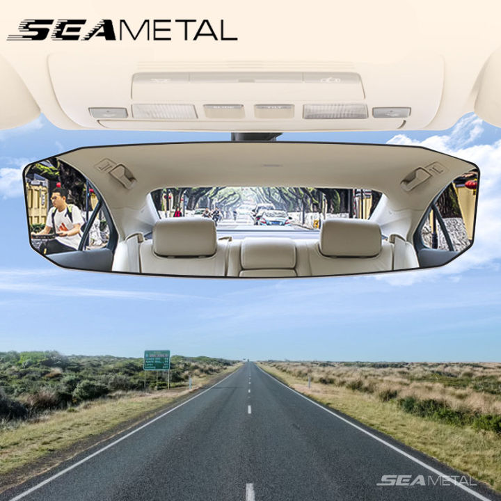 SEAMETAL Car Rear View Mirror Wide-angle Snap On Rearview Mirror HD ...