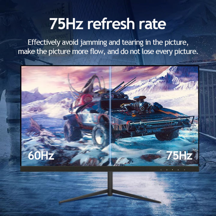 VOVOVA Monitor 75Hz 1080P IPS FHD Framless Gaming Monitor 27/24/22/19 ...
