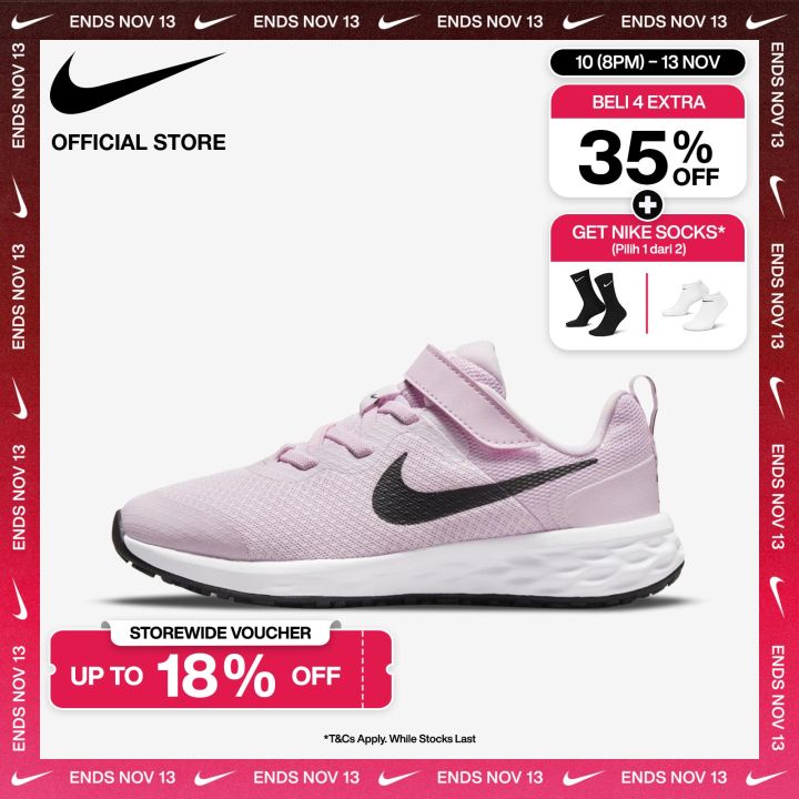 Nike Sepatu Anak-Anak Revolution 6 - Merah Muda [DD1095-608] | Lazada ...