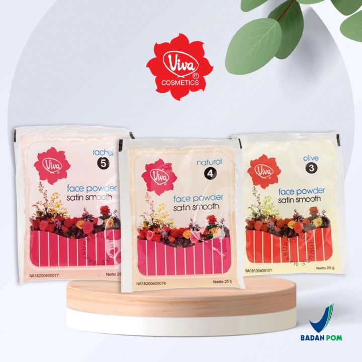 VIVA face powder satin smooth 25 gr (kemasan besar) - bedak viva tabur ...