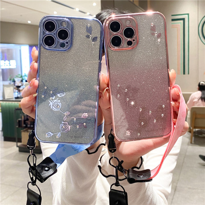 Glitter Flower Case Oppo A79 5g A18 A38 A58 4g A78 Nfc Phone Casing