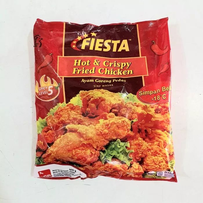 Fiesta Ayam Goreng Pedas 400gr Hot and Crispy Fried Chicken | Lazada ...
