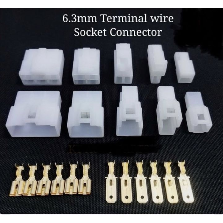 6.3mm WIRE SOCKET CONNECTOR GENERAL WIRE CONNECTOR wayar soket kereta ...