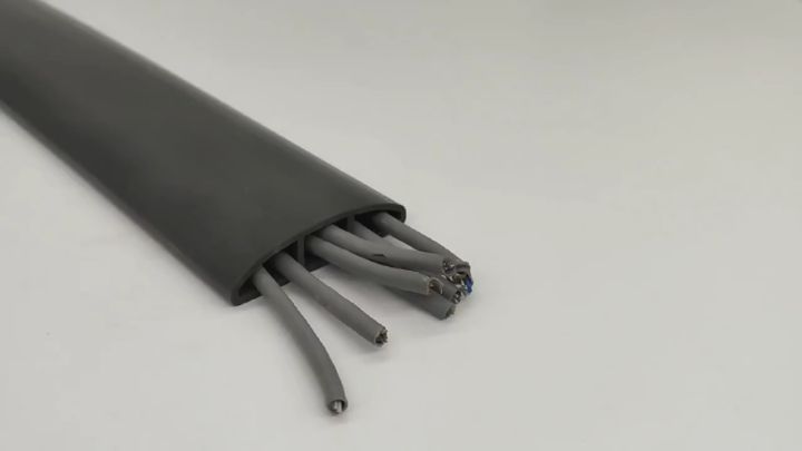 Floor Cord Cover Protector Overfloor Cord Protector Self-Adhesive Power ...