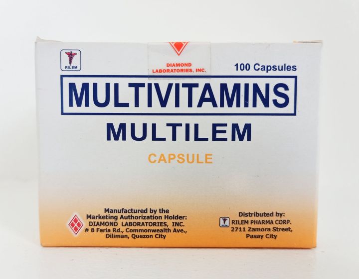 MULTILEM - Multivitamins Capsule ( 100 capsule ) | Lazada PH
