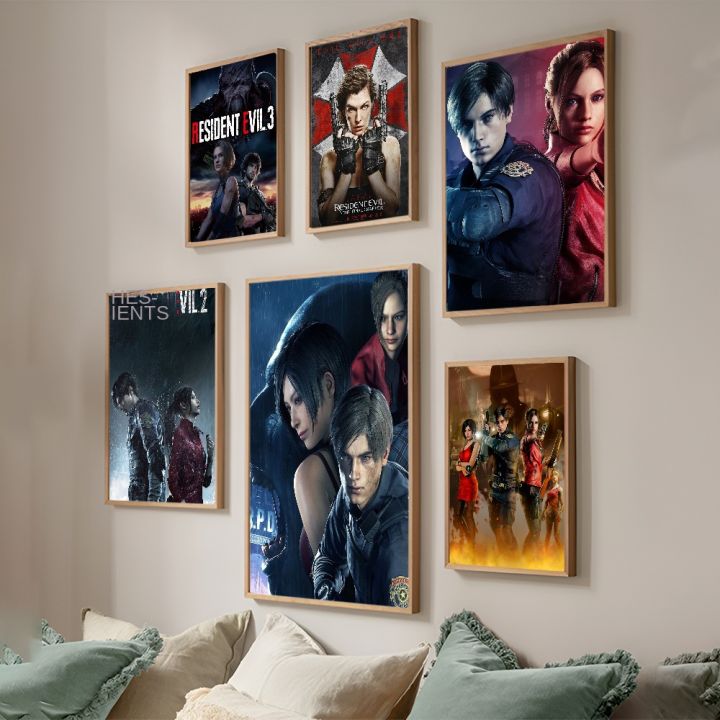 R-Resident Game Evil Poster DIY Sticky Poster Vintage Room Bar Cafe ...