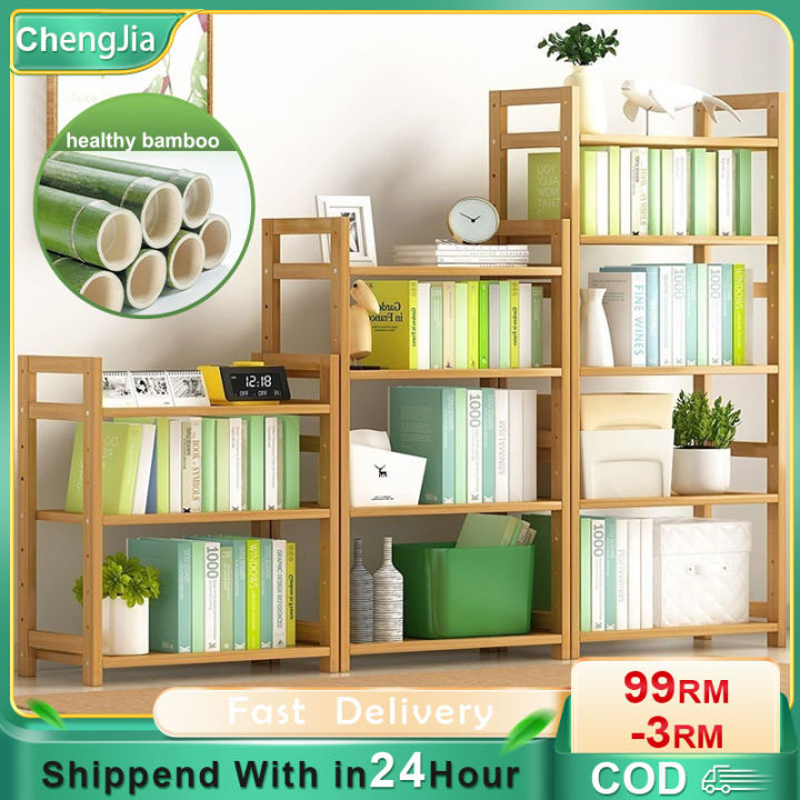 Rak Simpan Multifunction Bamboo Shelf Home Storage Rack Kitchen Rack ...