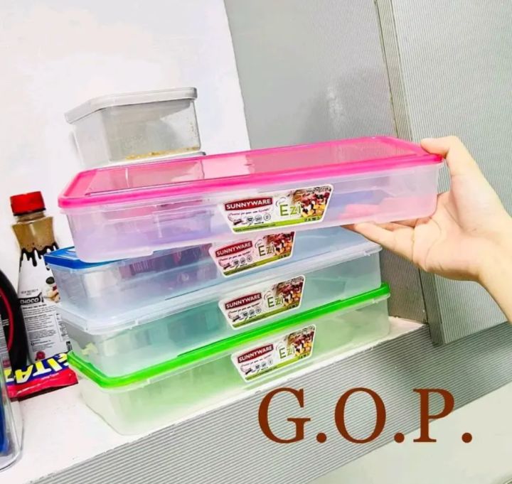 [2-PIECES] 1.8Liters Rectangular Graham Bar Tupperware Food Keeper Set ...