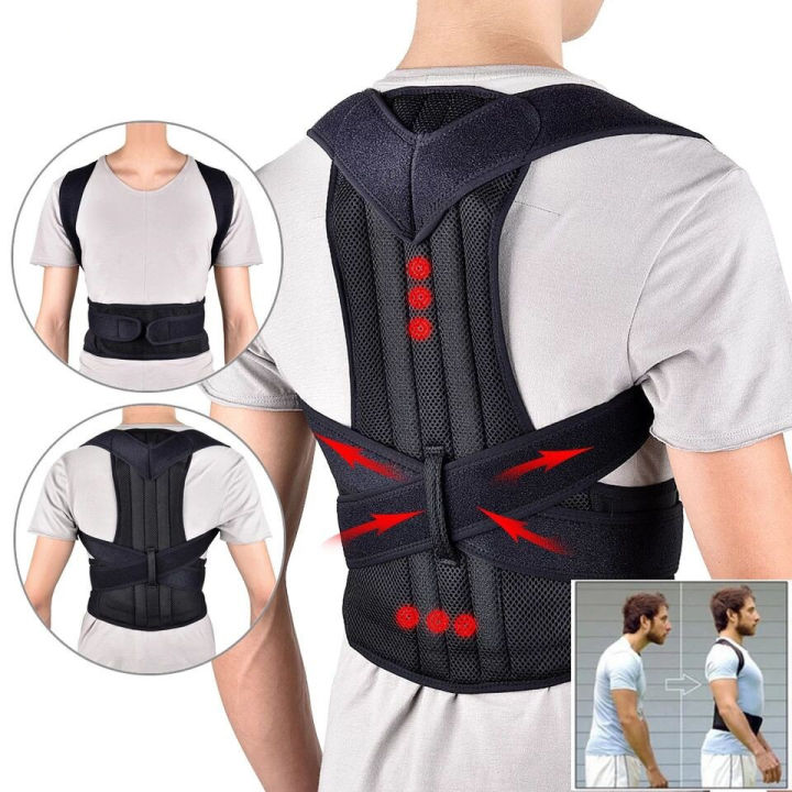 (Ready Stock)Adjustable Back Supporter Posture Corrector For Men Strong ...