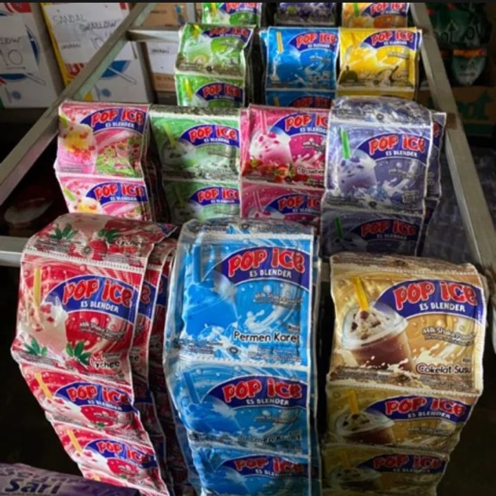 pop ice 1 renceng isi 10 untuk varian rasa wajib via chat ya | Lazada ...
